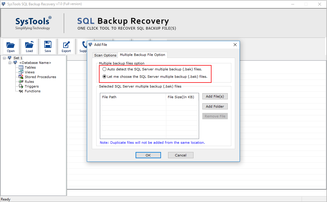 Sql Backup Recovery Tool To Restore Corrupt Sql Backup File